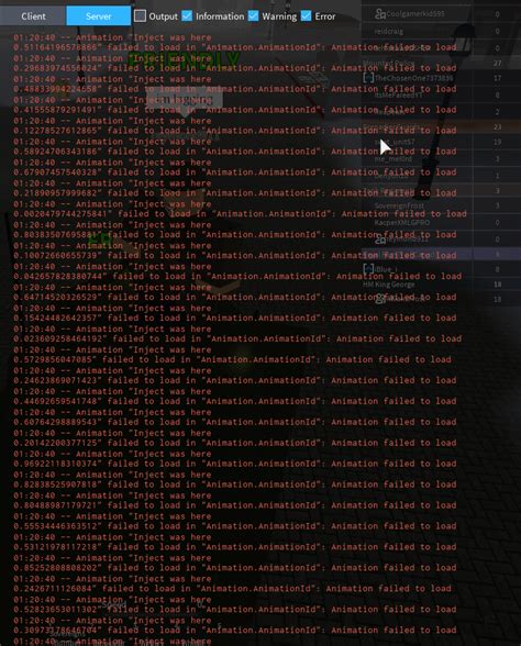 Animation Failed To Load Exploit Spam Scripting Support Developer Forum Roblox