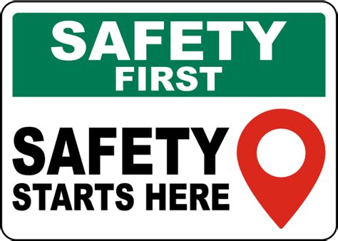 Safety First Printable