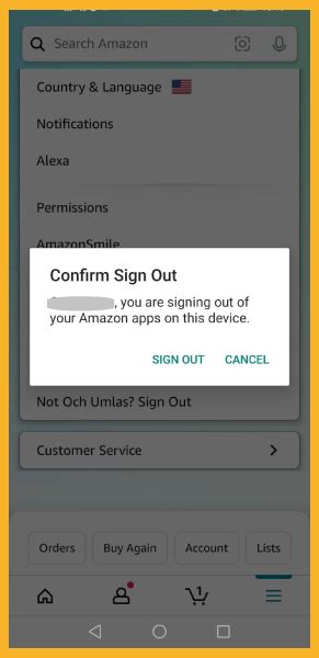How To Log Out Of Amazon App On Android IOS