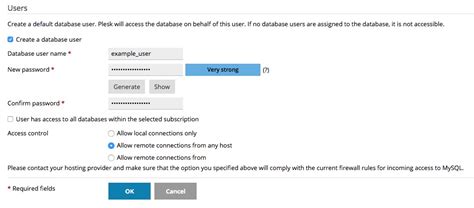 How To Create A Mysql Or Mssql Database In Plesk Panel Knowledgebase