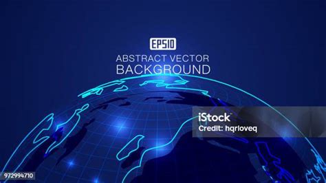 다크 블루 3d 기술 지구 세계화 국제화 과학 및 기술 개념 추상적인 그래픽 0명에 대한 스톡 벡터 아트 및 기타 이미지 0명 경제 고체 Istock