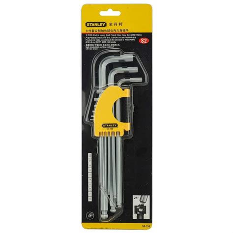 Stanley 94 158 9 Pieces Extra Long Ball End Hex Key Set At ₹ 1293piece