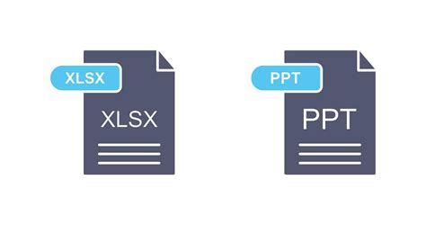 XLSX And PPT Icon 32780847 Vector Art At Vecteezy