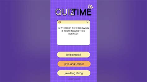 Java Language Quiz 8 Javaexamples Quiz Quiztime Javaprogramming