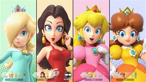 Super Mario Party Jamboree Rosalina Vs Peach Vs Daisy Vs Pauline
