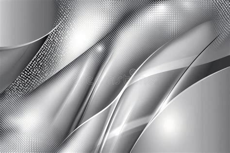 Cool Grey Abstract Background High Tech Grid Patterns Sleek Metallic Surfaces Futuristic Stock