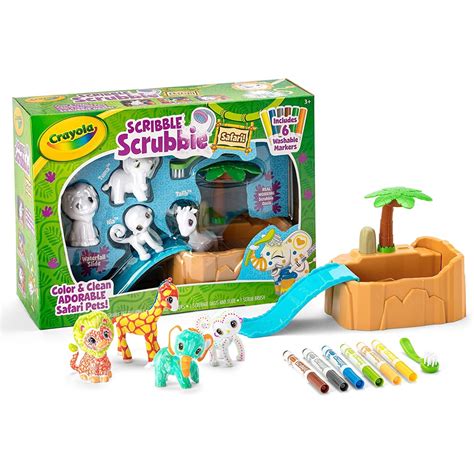 Crayola Scribble Scrubbie Safari Oasis Pets Lagoon Peculiar Pets