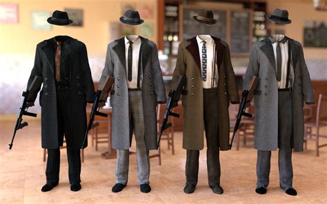 Mobster Outfit Textures Daz 3d