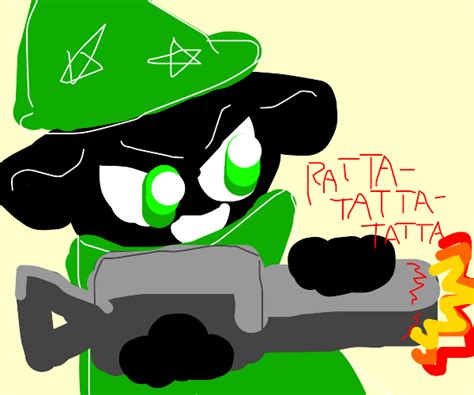 Ralsei Has A G U N Drawception