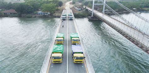 လေးမြို့မြစ်ကို ဖြတ်သန်းတည်ဆောက်သည့် ရာမောင်တံတားသစ် တည်ဆောက်မှုပြီးစီး၍ မကြာမီ ဖွင့်လှစ်မည