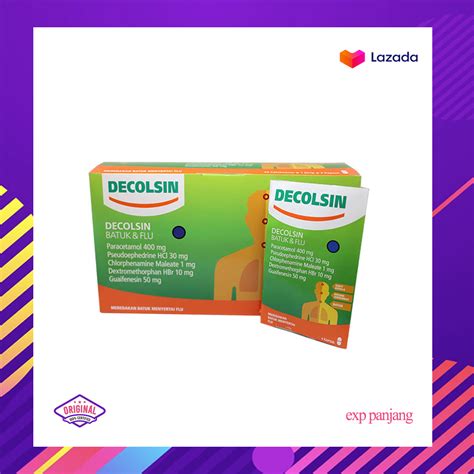 Decolsin Kapsul Isi 25 Lembar Box Lazada Indonesia