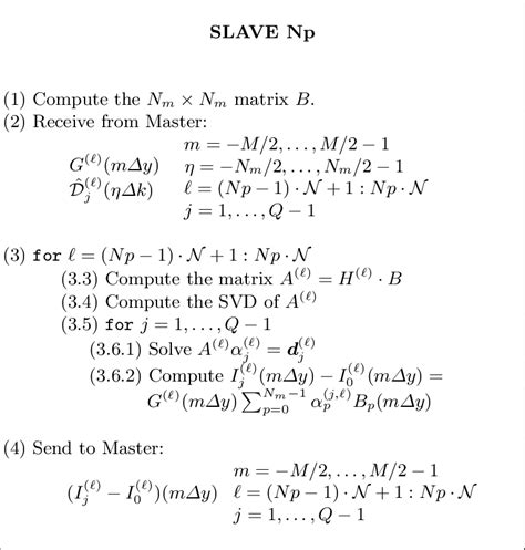 Parallel Algorithm Slave Processor Download Scientific Diagram