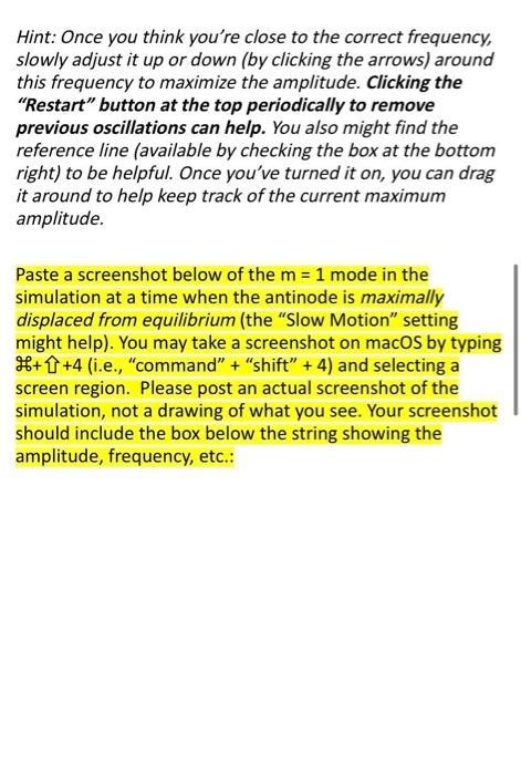 Solved Part Standing Waves On A String With Fixed Ends To Chegg