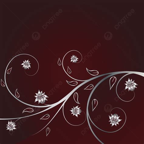 꽃과 은색 꽃 프레임 배경 권위 있는 레트로 디자인 배경 일러스트 및 사진 무료 다운로드 Pngtree