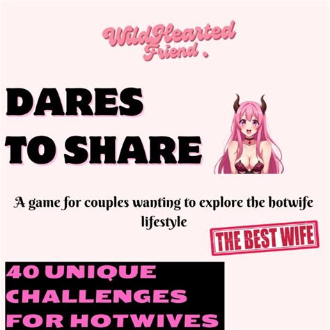Dares To Share 40 Hotwifecuckold Challenges Etsy