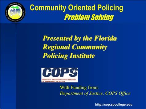 Ppt Community Oriented Policing Problem Solving Powerpoint Presentation Id 268161