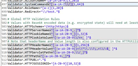 esapi s default regex for headervalue has a minus sign bug · issue 579 · esapi esapi java