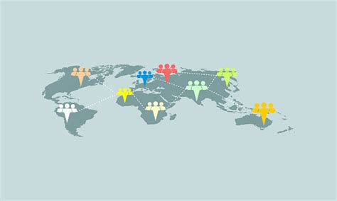 소셜 네트워크 벡터 개념입니다 웹 사이트 인포그래픽 디자인을 위한 플랫 디자인 일러스트레이션 통신 시스템 및 기술 글로벌 비즈니스에 대한 스톡 벡터 아트 및 기타 이미지