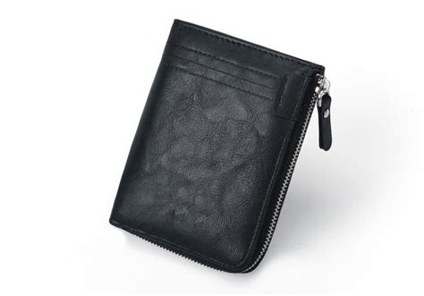 ᐉ Гаманець чоловічий Rfid захист Mini для грошей та документів Чорний • Краща ціна в Києві