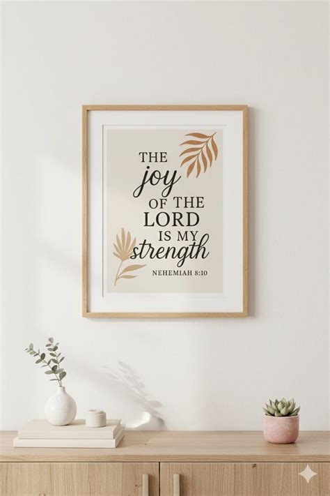 Joy Of The Lord Digital Art Print Download Religious Artwork Etsy