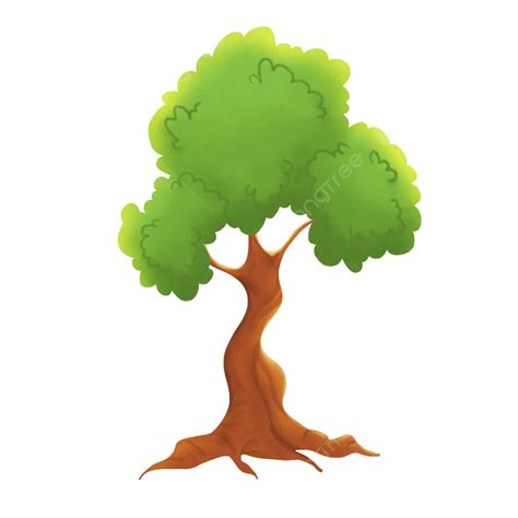 Curvy Tree Clip Art With Green Leaves Tree Green Forest PNG Transparent Clipart Image And PSD