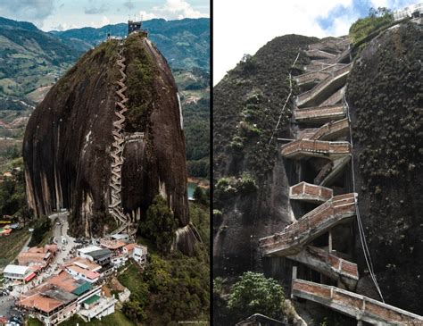 Abandoned The Rock Of Guatapeé Is A Landmark Inselberg With An