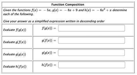 Solved Function Composition Given Fxx33gxx−2 And