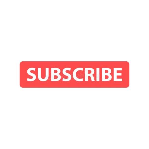 Subscribe Button Icon Vector Illustration Cursor Video Social Media