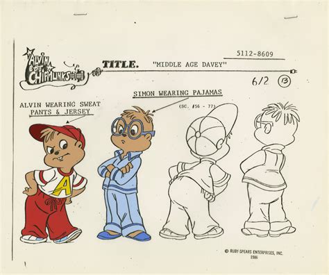 Alvin And The Chipmunks Model Cel Id Septalvin20157 Van Eaton