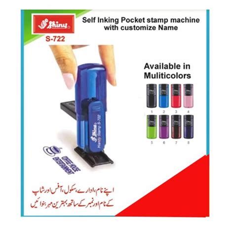Customize Pocket Stamp Machine Make Your Information Pre Ink Packet Stamp Machine Automate