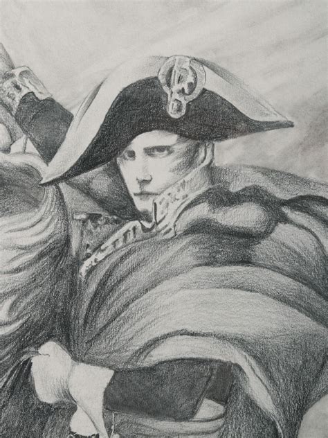 26 Napoleon Crossing The Alps Pencil Sketch By Anup Gomay Exotic