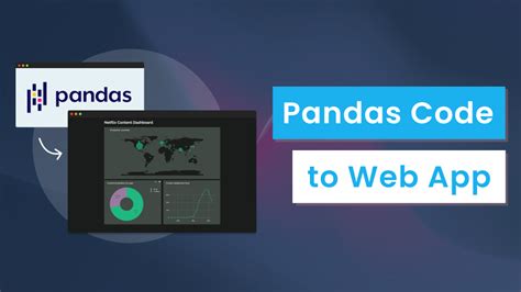 turn your pandas code into a web app