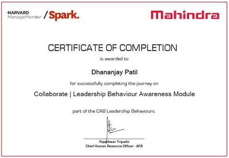 Dhananjay Patil Pmp® On Linkedin Collabration Agile Bold Harvard Mahindraexperience 10