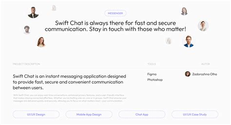 SWIFT CHAT MOBILE APP IOS Behance