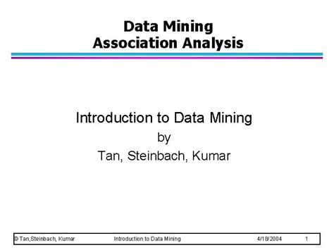 Data Mining Association Analysis Introduction To Data Mining