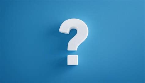 question mark on blue background 3d rendering faq and qa problem