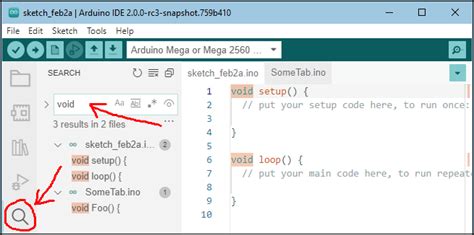 Search Over Tabs Ide 2x Arduino Forum
