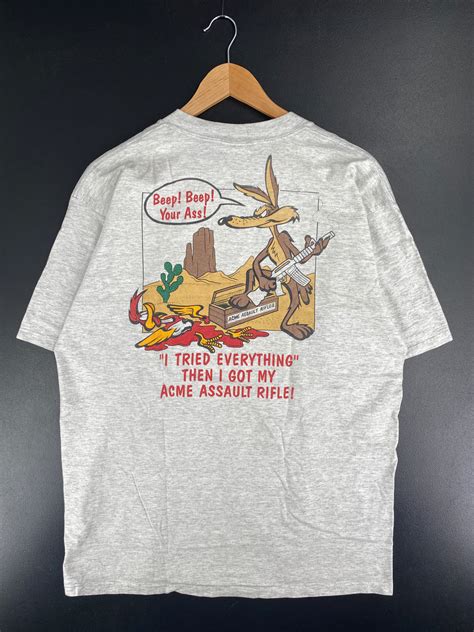 Vintage Beep Beep Your Ass Wile E Coyote And Roadrunner Made In Usa