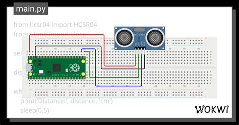 Czujnik Odleglosci Wokwi ESP STM Arduino Simulator Czujnik Odleglosci Wokwi ESP STM Arduino Simulator