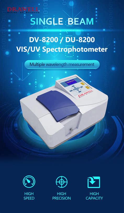 Laboratory Uv Visible Spectrophotometer 190 1100nm Uv Vis Spectrophotometer Uv Vis