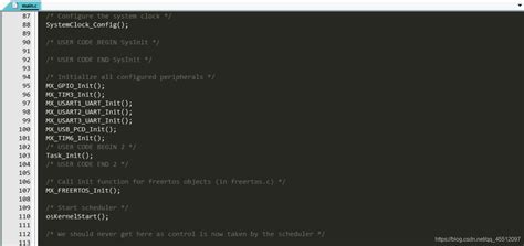 基于freertos的stm32程序初始化底层搭建（hal库） freertos初始化 csdn博客