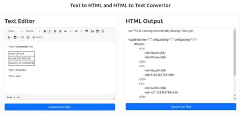 Django Project Text To Html And Html To Text Generatorconverter
