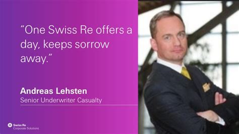Warm Welcome To Andreas Lehsten Great Addition To Our Swiss Re