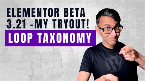 Elementor Beta 321 Taxonomy Loop New Feature Youtube