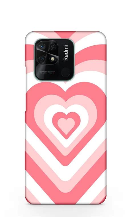 Pink Heart Xiaomi Redmi 10 Mobile Cover
