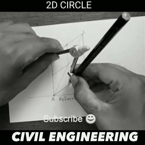 Civil Engineering 2d Circle Drawing Method Youtube