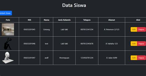 Pemrograman Web Tugas 8 Membuat Program Crud Fitur Upload Gambar