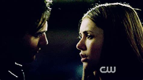 Damon Elena Kiss Damon Elena Fan Art Fanpop