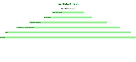 blaze ui containers widths geeksforgeeks