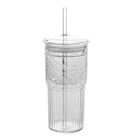 Koadzawe 20 Oz Iced Coffee Cup With Glass Lids And Strawshigh